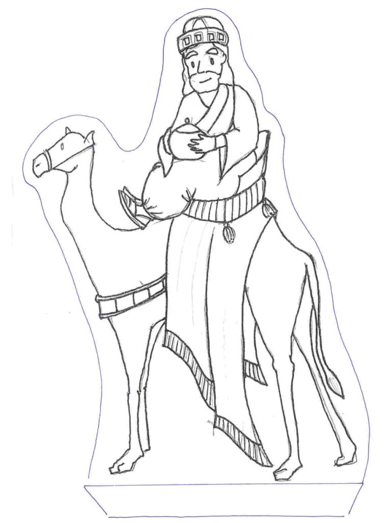 Tres belenes para colorear y recortar - Catequesis familiar